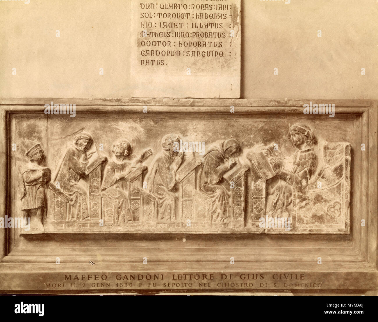 Matteo Gandoni's Tomb, Bologna, Italy 1880s Stock Photo - Alamy