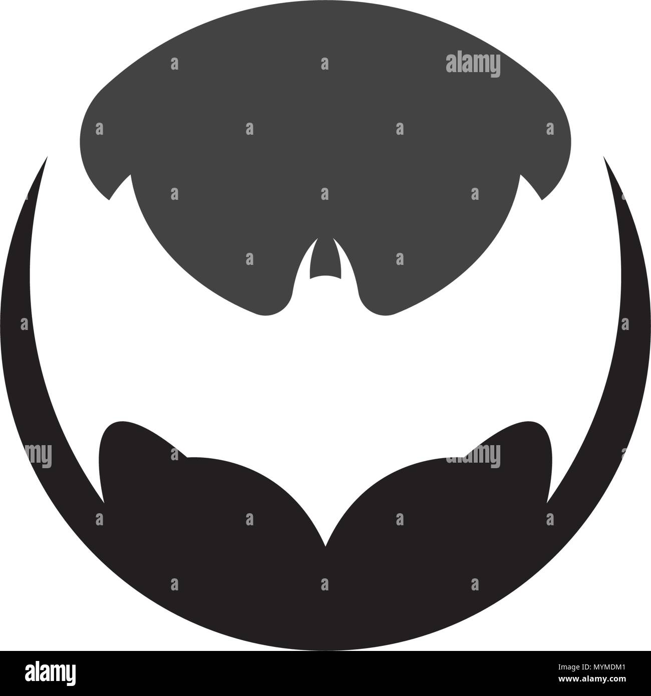 Bat logo design Stock Vector Images - Alamy