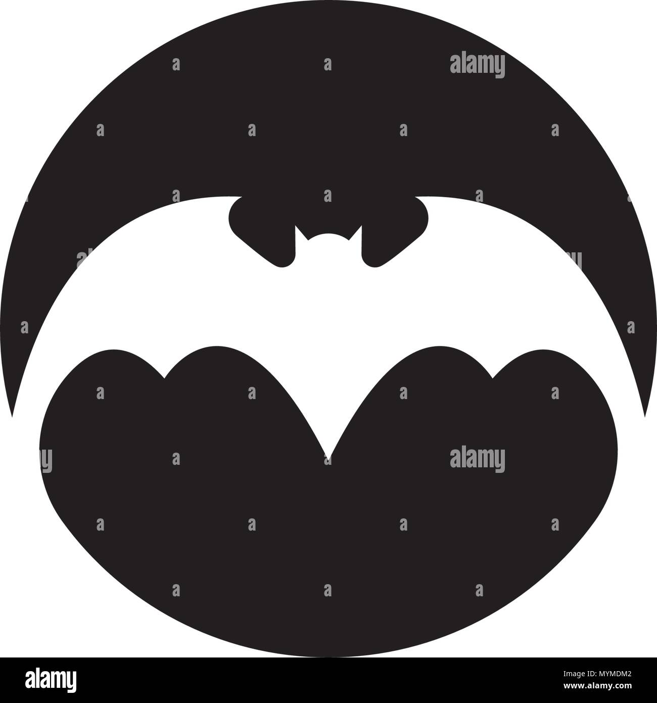 Bat logo design hi-res stock photography and images - Alamy