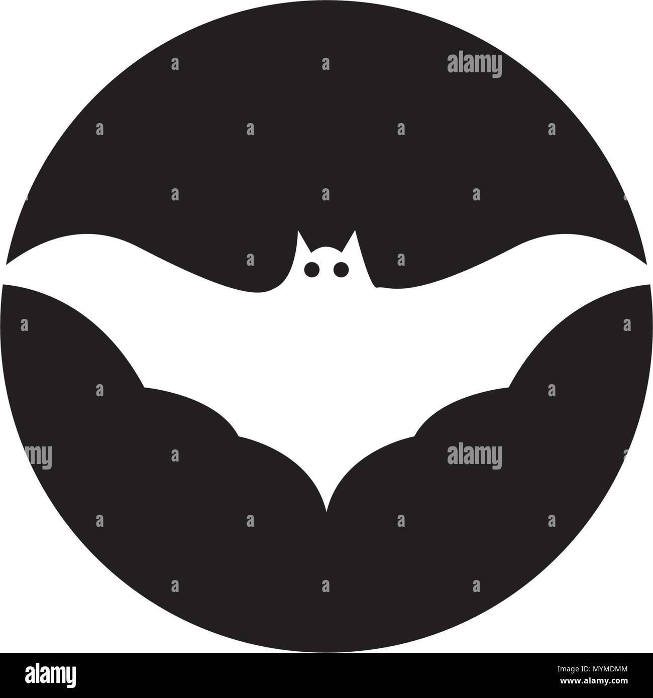 Bat logo design Stock Vector Images - Alamy