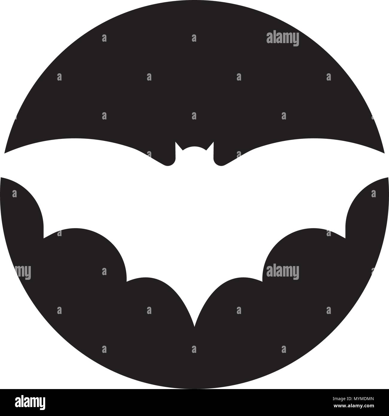 Bat vector icon logo template illustration design Stock Vector Image ...