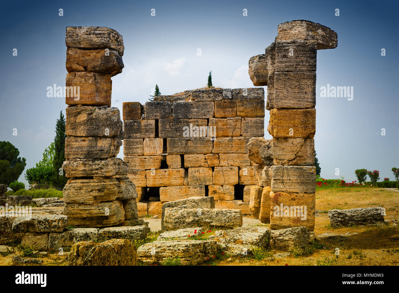 Archaeological stone ruins of ancient Greek building Stock Photo - Alamy