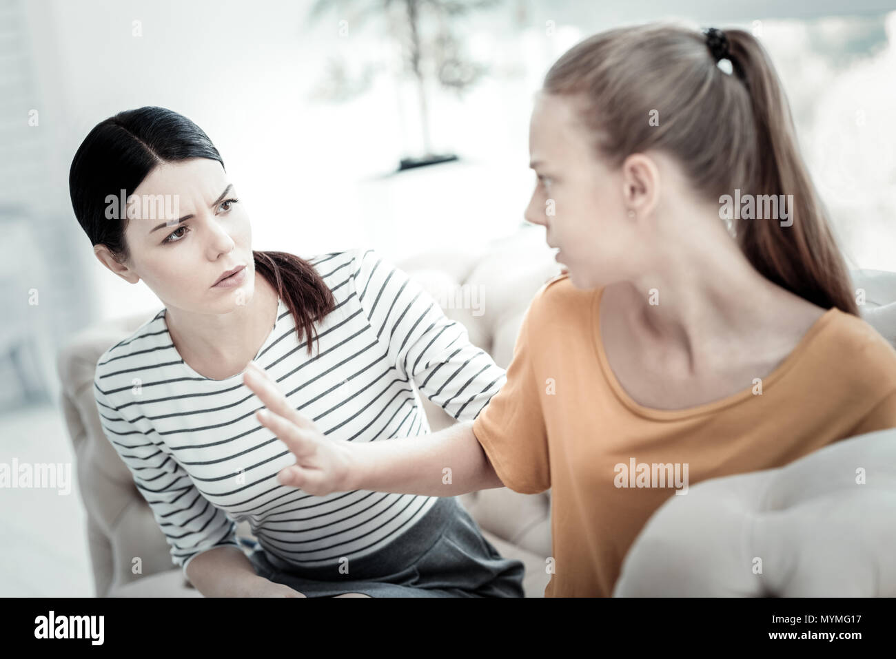 Parent arguing with teenager hi-res stock photography and images - Alamy