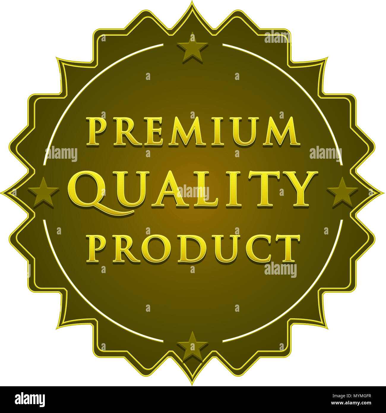 Premium quality product badge on a white background with stars Stock ...