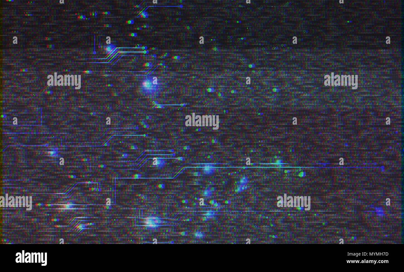 Abstract technological background in glitch style Stock Photo - Alamy