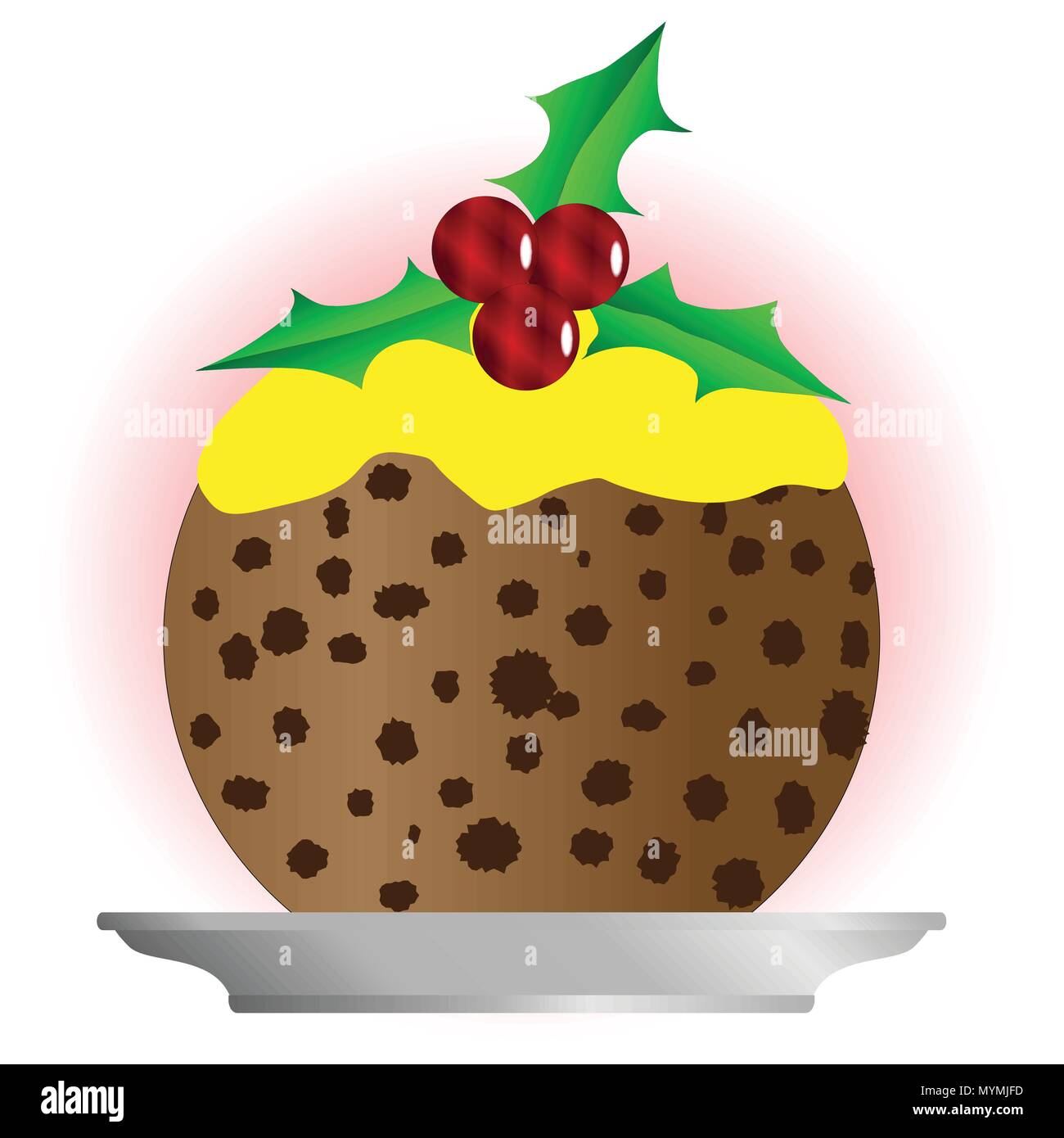 Cartoon christmas pudding hi-res stock photography and images - Alamy
