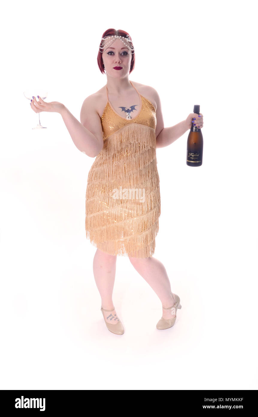 1920s Flappers Drinking