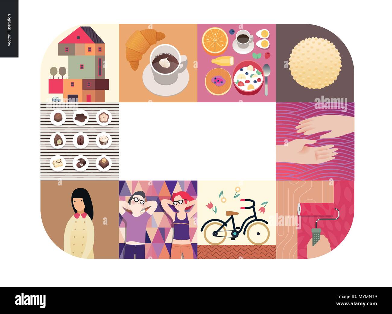 House renovation france Stock Vector Images - Alamy