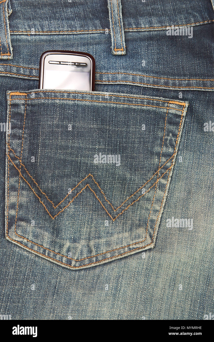 Back pocket of a jeans Stock Photo - Alamy
