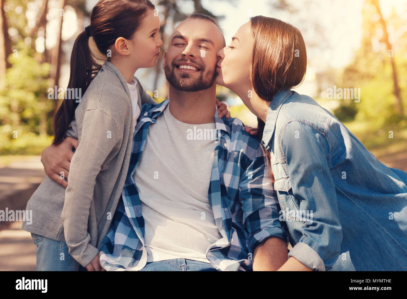 Disable child family hi-res stock photography and images - Alamy