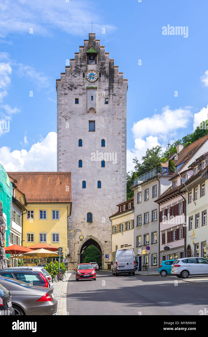 Ravensburg, Baden-Wurttemberg, Upper Swabia, Germany - Looking up ...