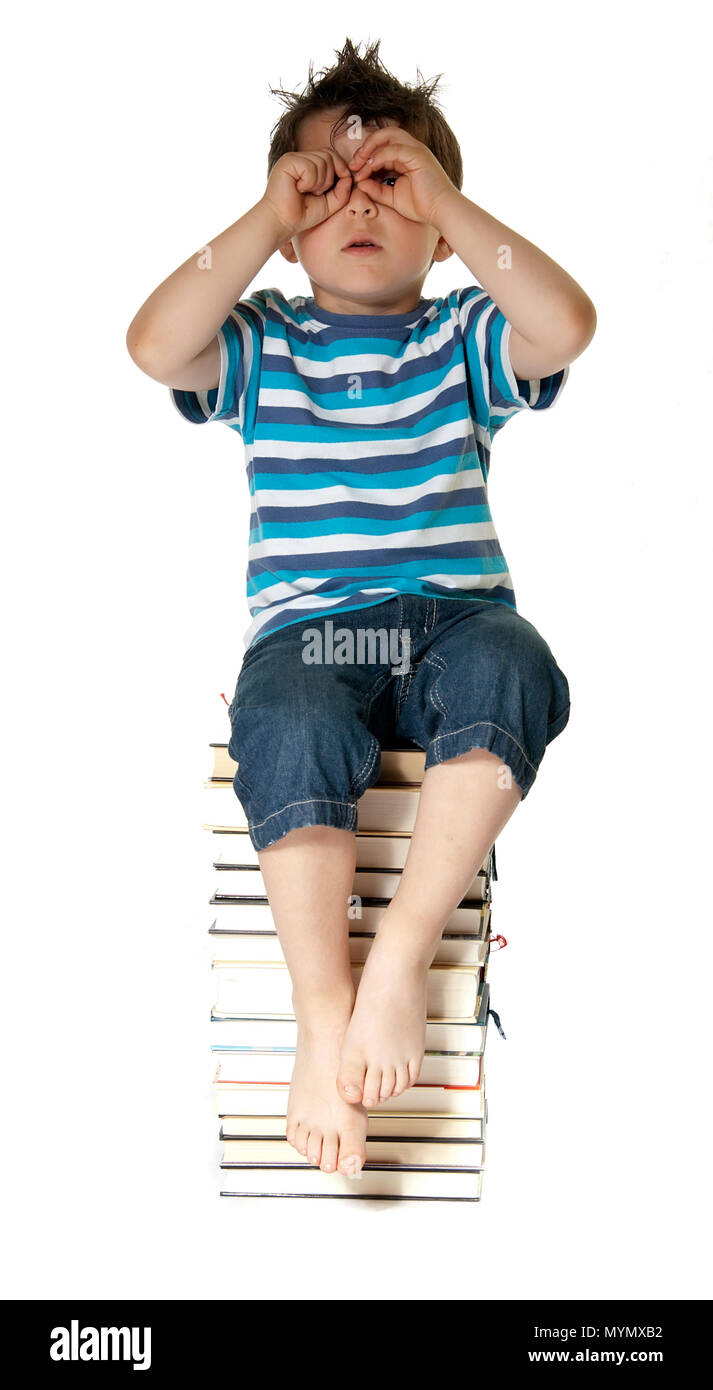Lovely child isolated on a white background Stock Photo - Alamy