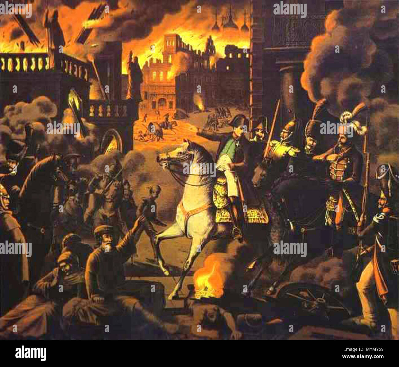 1812 fire of moscow hi-res stock photography and images - Alamy
