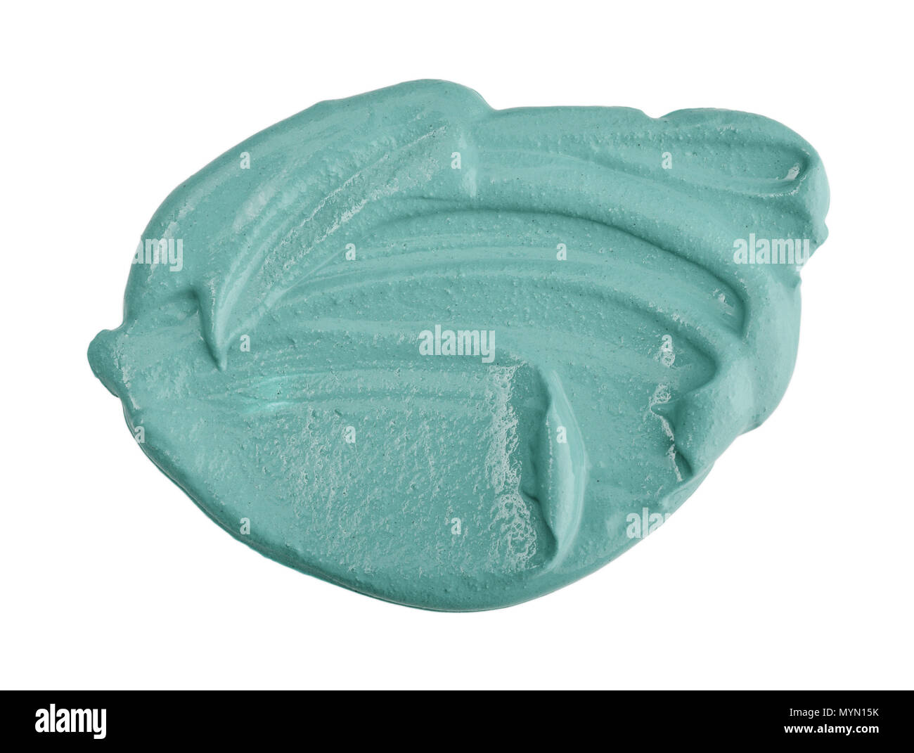Blue cosmetic clay isolated on white background, with clipping path ...