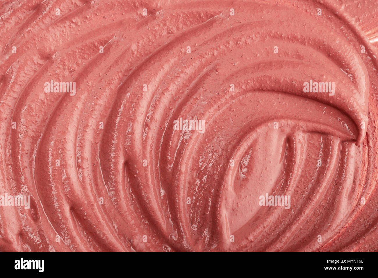 Texture of pink clay mask cream to the face and body closeup. May use ...