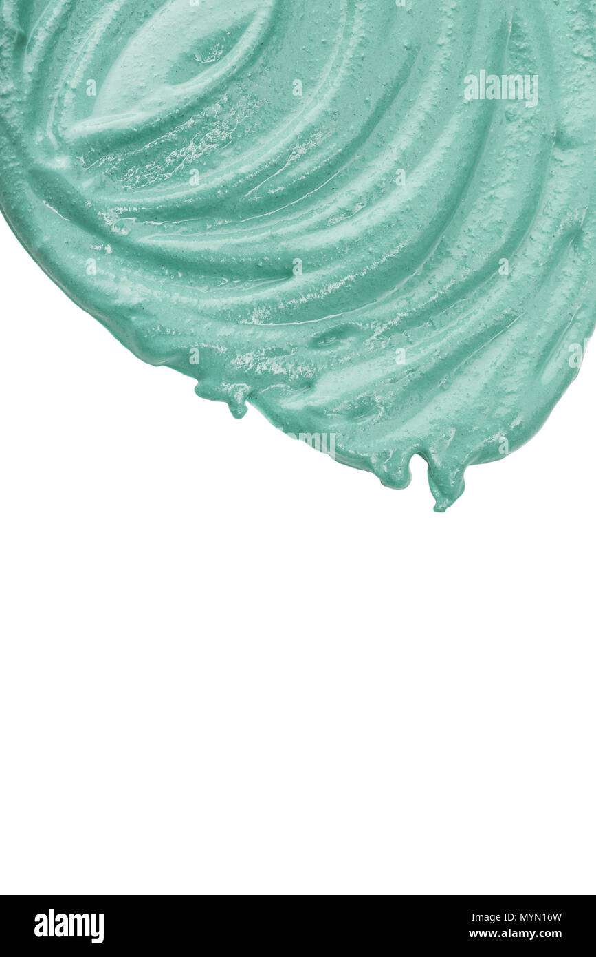 Blue cosmetic clay isolated on white background, with clipping path ...