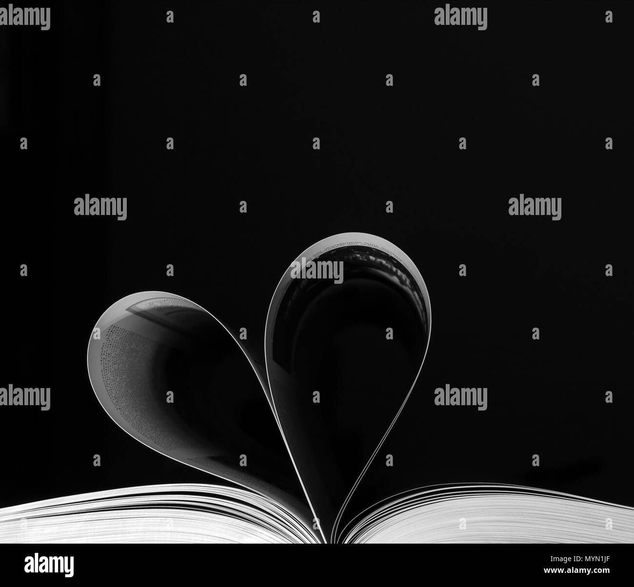 Love books reading concept Black and White Stock Photos & Images - Alamy