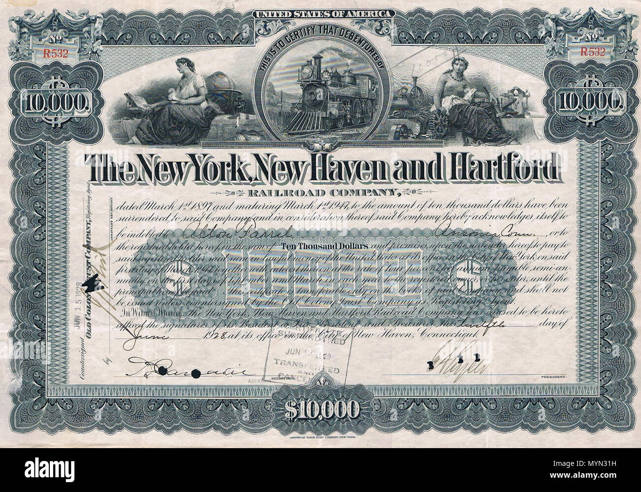 Securities certificates hi-res stock photography and images - Alamy