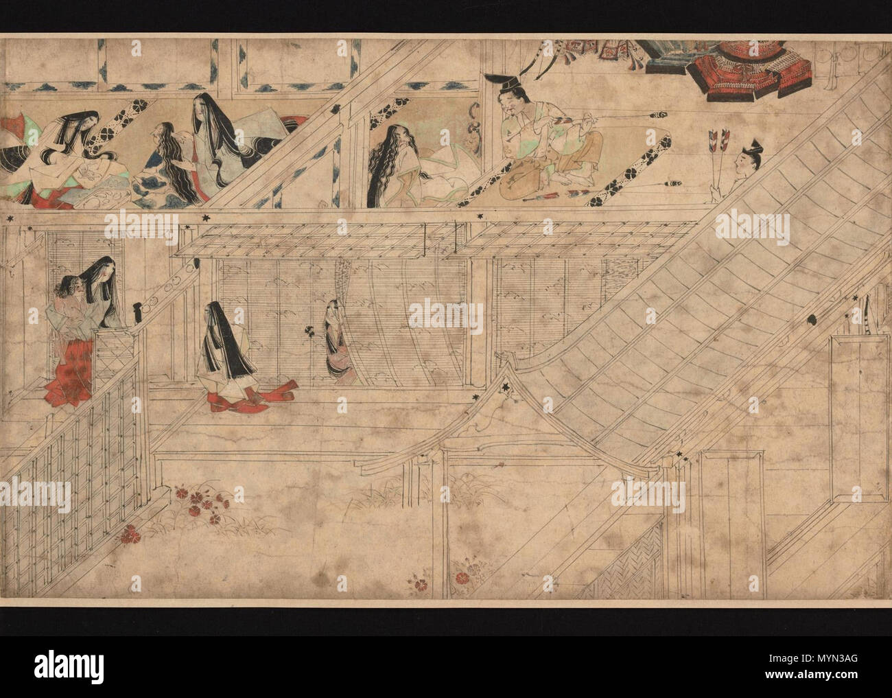 . Obusuma Saburō emaki / 男衾三郎絵巻 . 13th century (Kamakura period) 394 ...