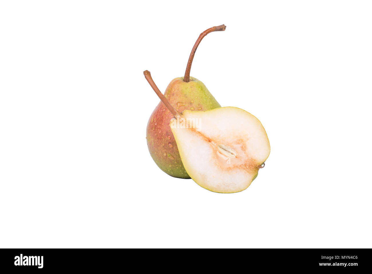 Pear cut in half hi-res stock photography and images - Alamy