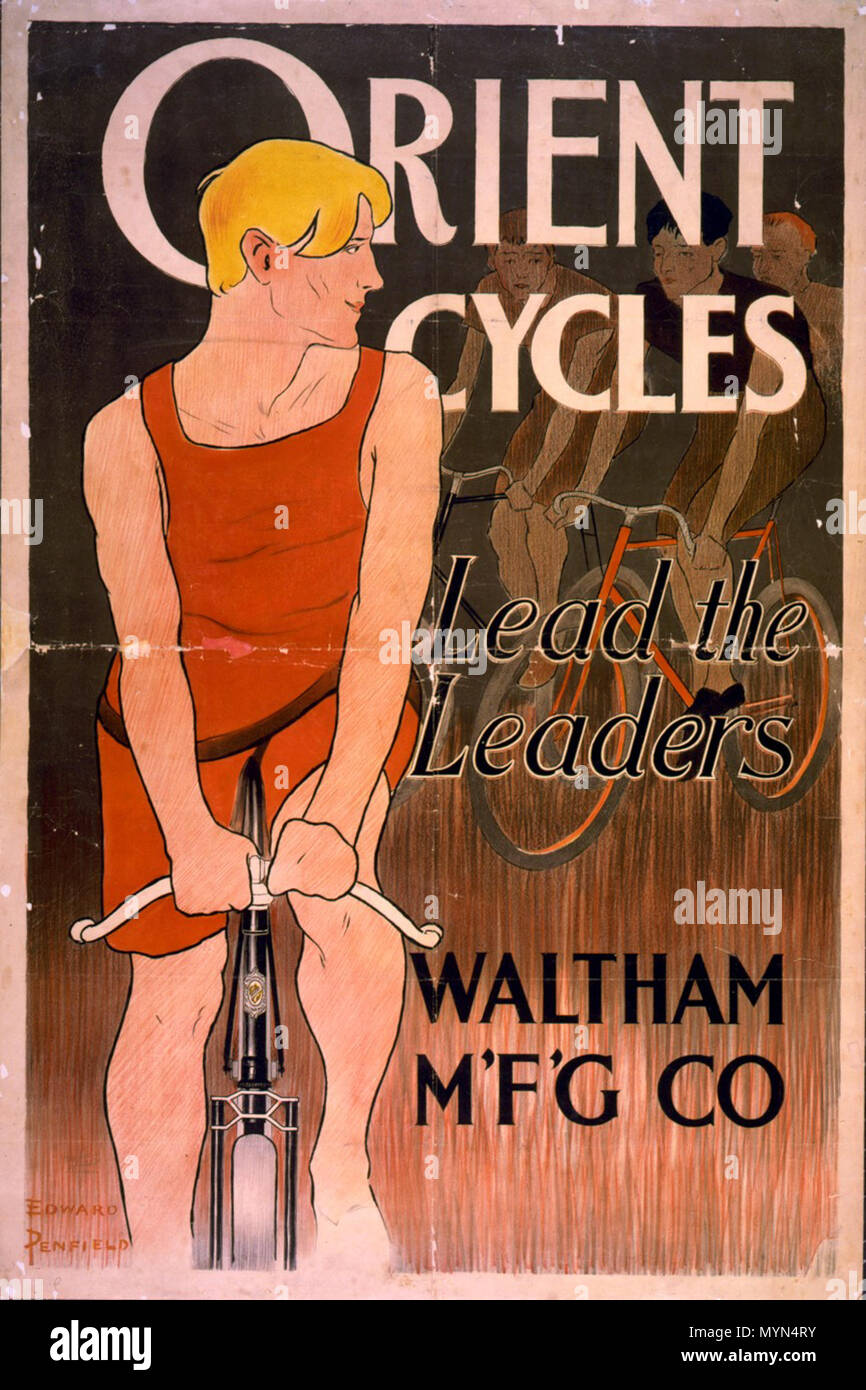 . Orient cycles lead the leaders. Waltham M'f'g' Co. [189-]. Edward ...