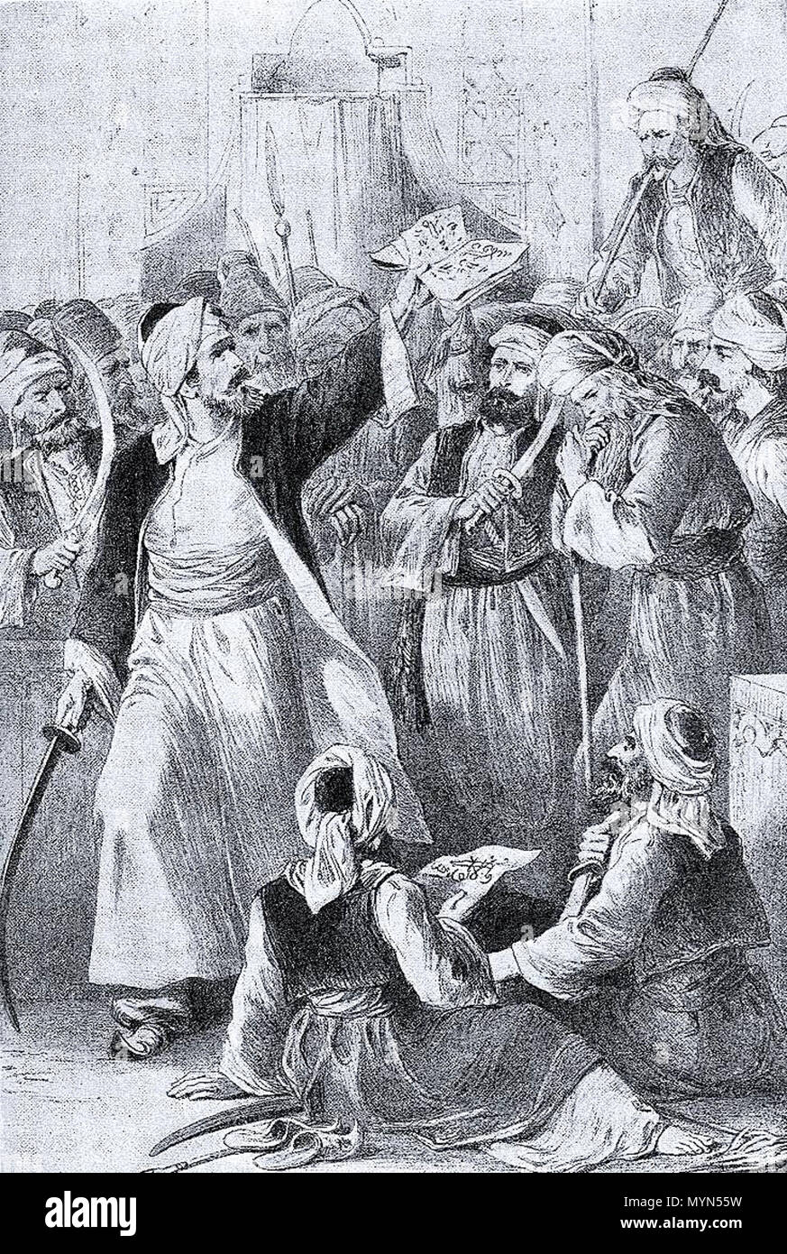 . Title: 'Osman' Description: The Turkish leader Osman (the man holding ...