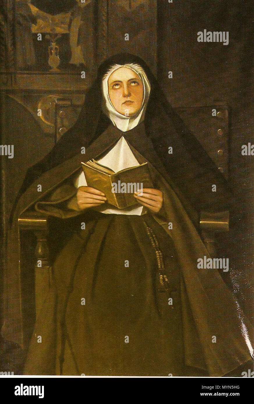 . English: Portrait of Angela Serafina Prat, 1896, at the Town Council ...