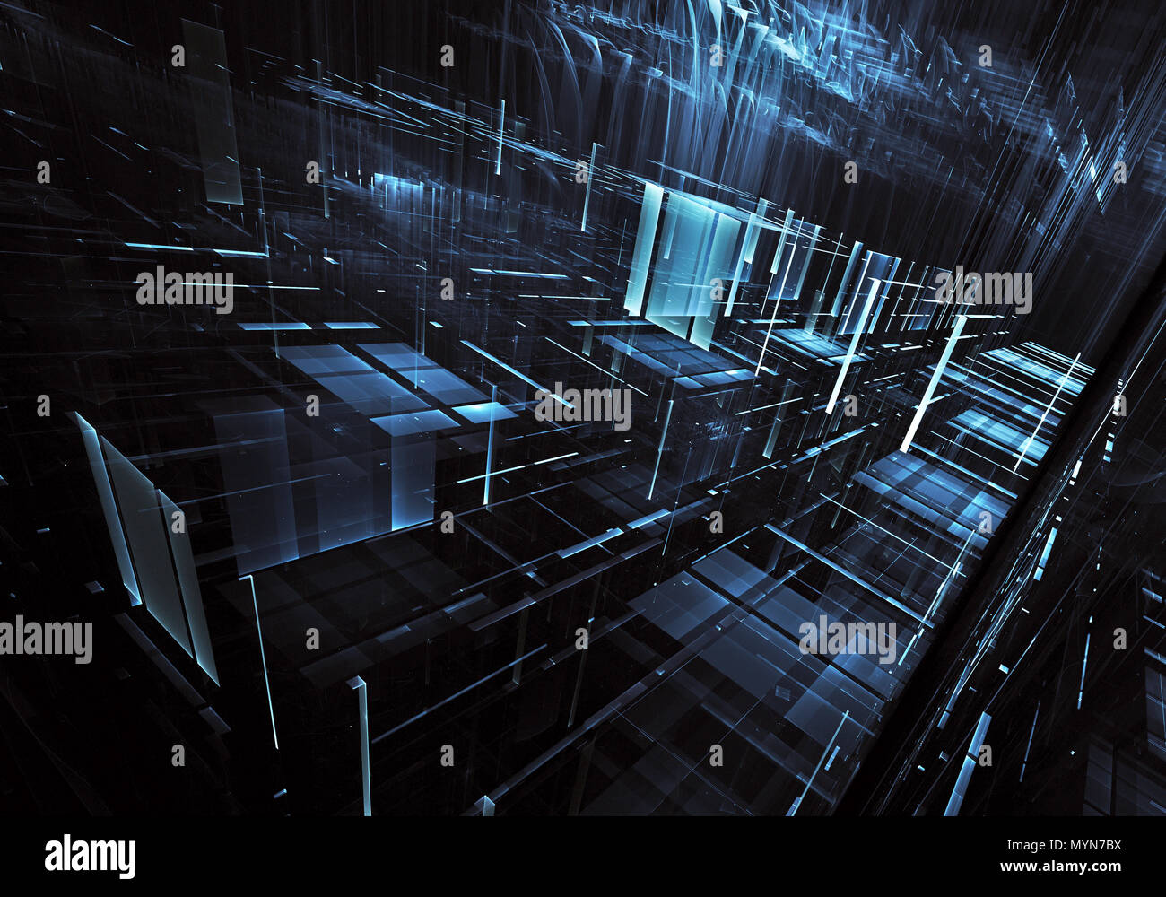 Abstract future technology background - computer-generated 3D image ...