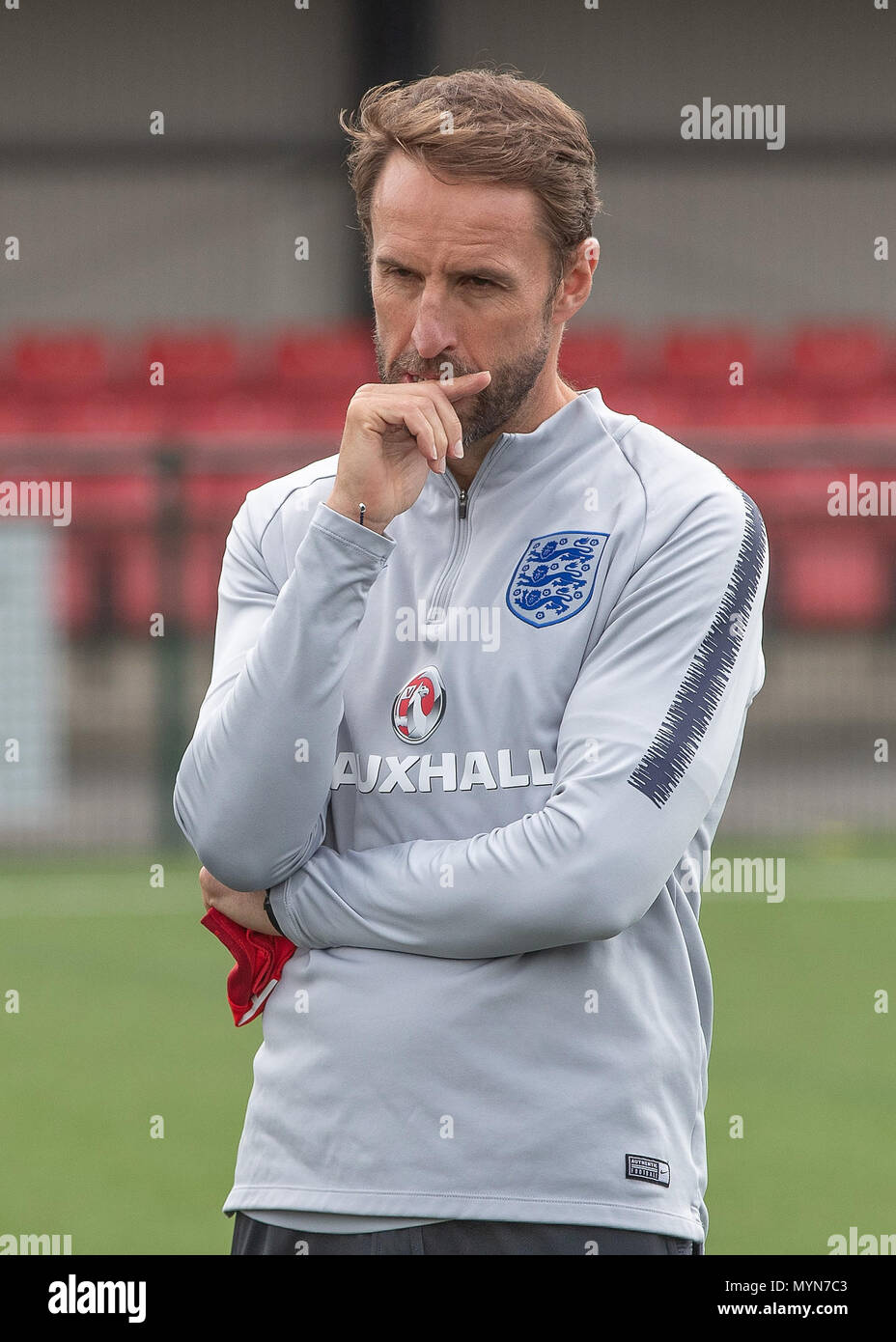 Fa training ground wher he met members england squad before hi-res ...