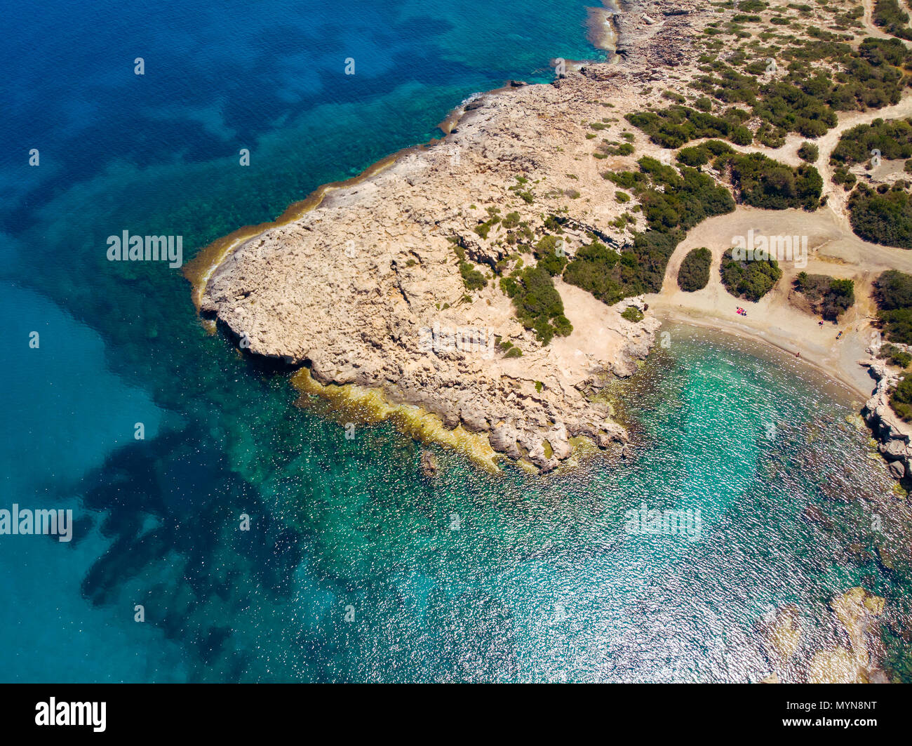 Beautiful view from the top of the Bay. Akamas, Cyprus Stock Photo - Alamy