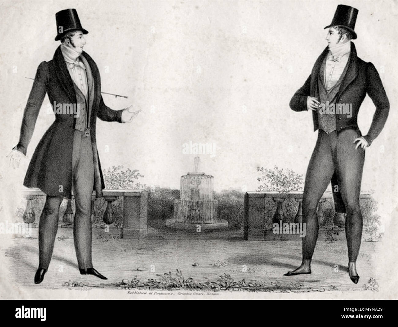 . Ephemera from Pendleton's, in Graphic Court, Boston, ca.1820s ...