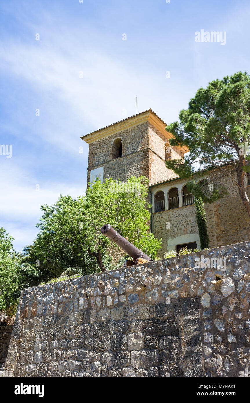 St. Joan Baptista Church in Deia, Majorca, Spain Stock Photo - Alamy