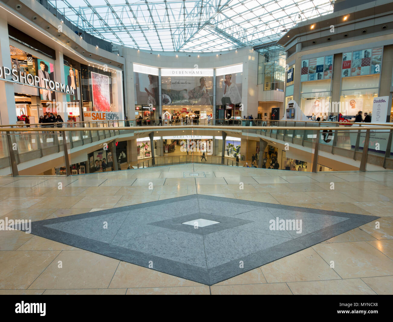 UK, england, Birmingham Bullring Mall interior Stock Photo - Alamy