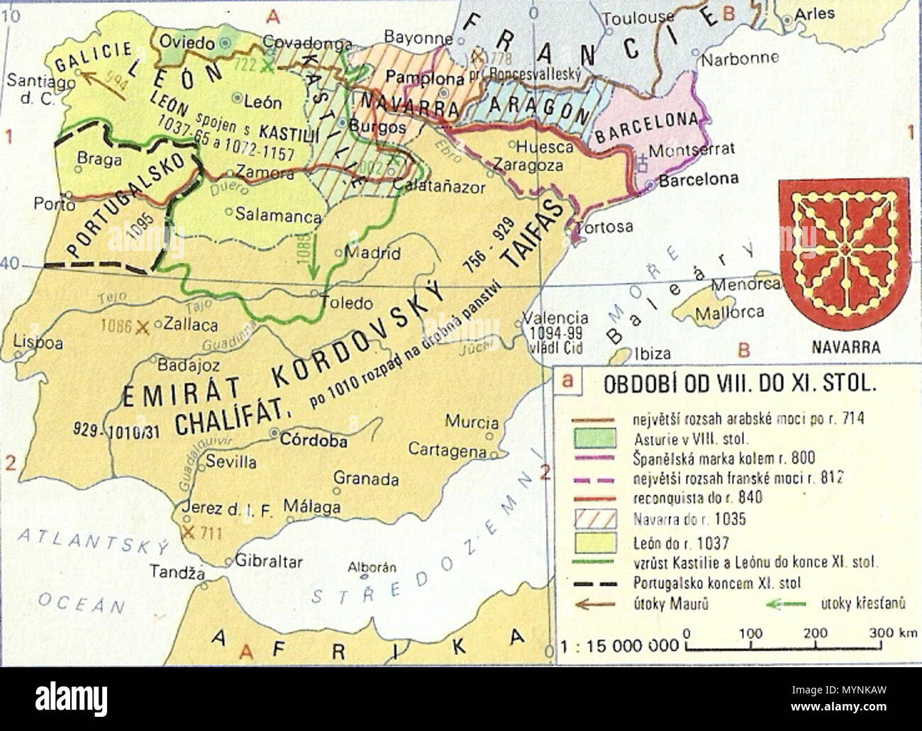 442 Pyrenejský poloostrov od 12. do 11. století Stock Photo - Alamy