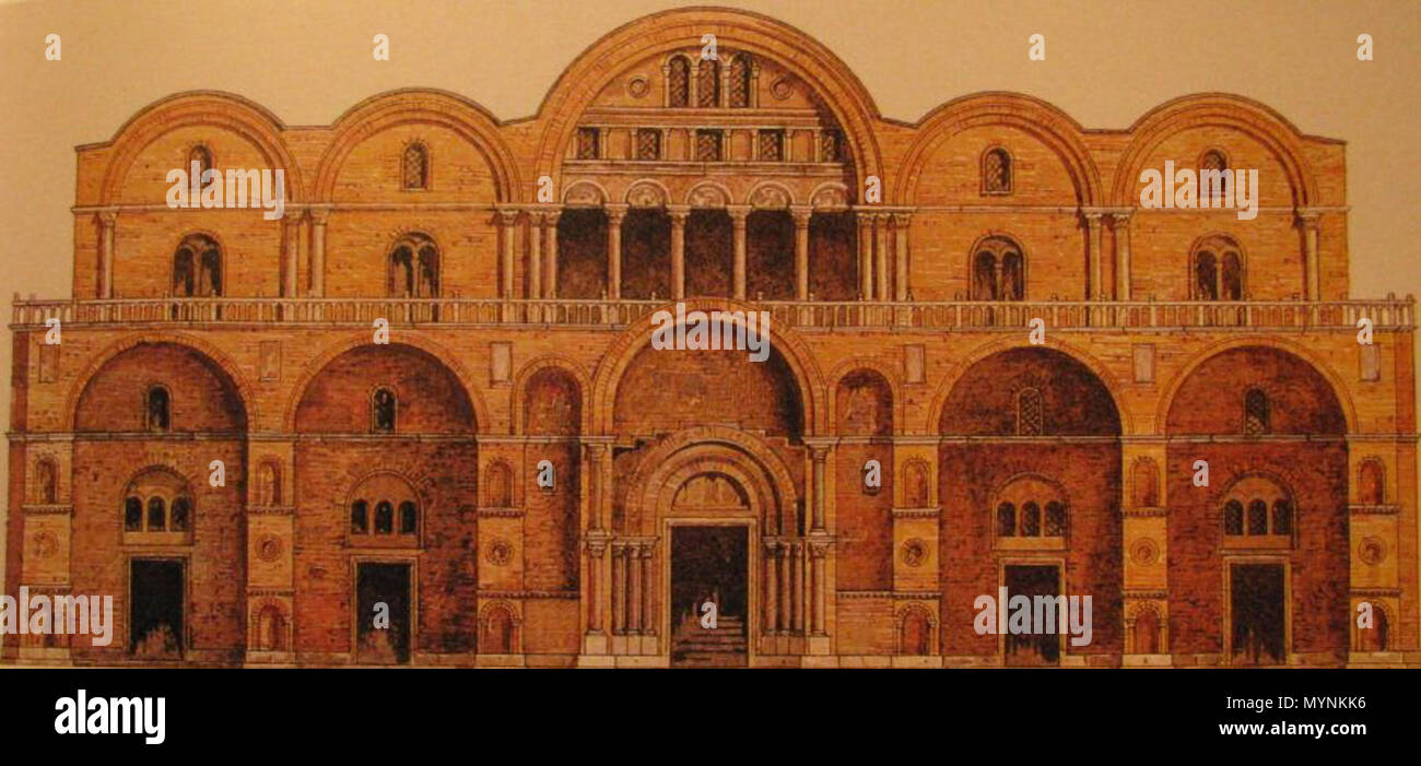 . English: reconstruction of San Marko exterior . second part of XIX c ...