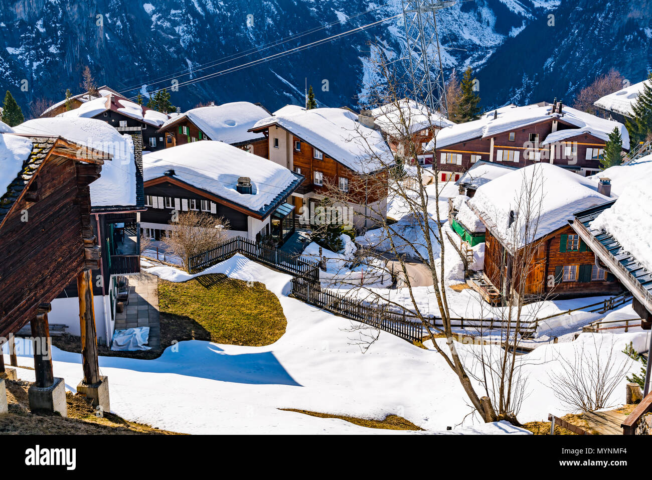 Murren village hi-res stock photography and images - Alamy