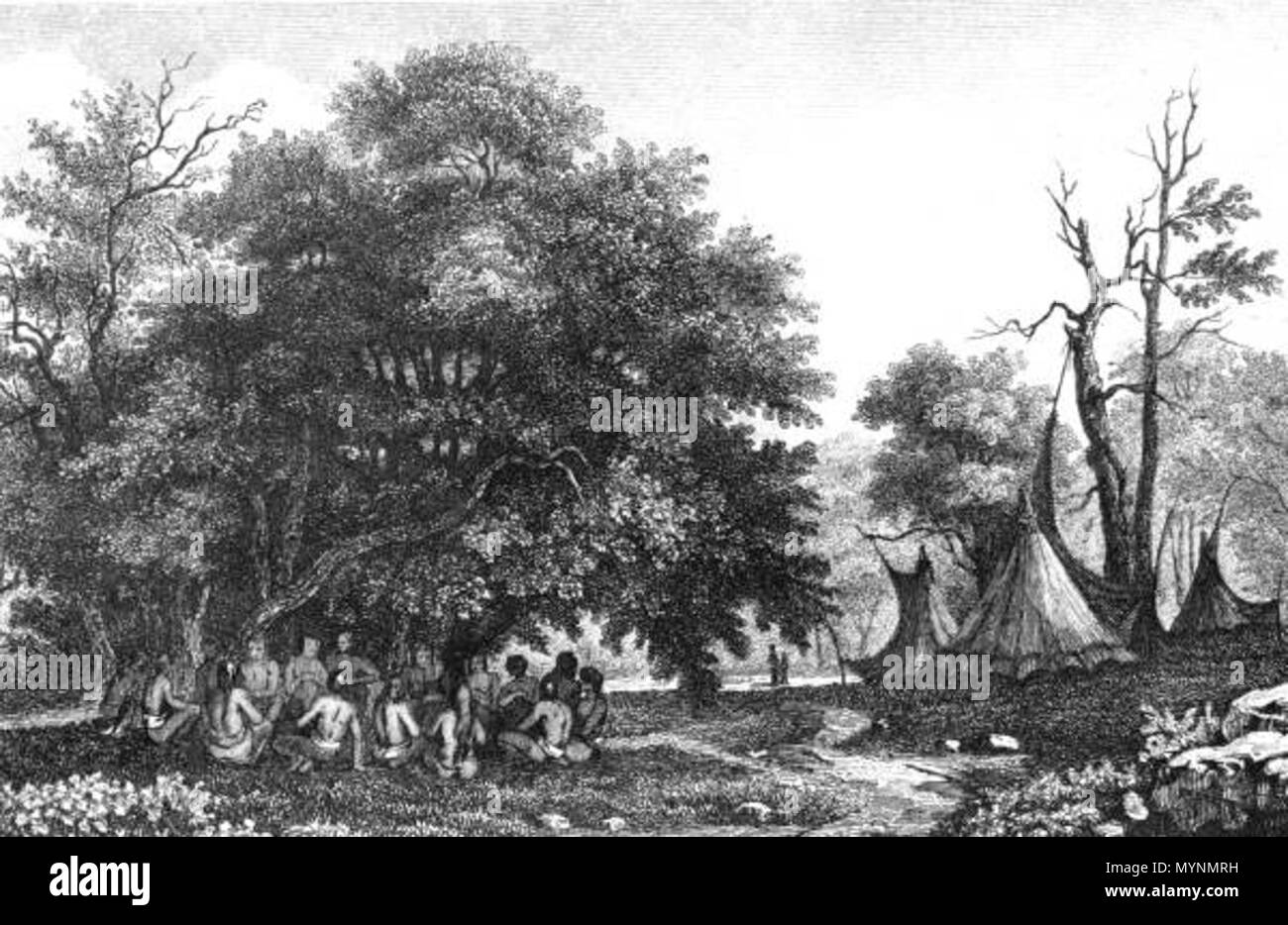 North american village Black and White Stock Photos & Images - Alamy