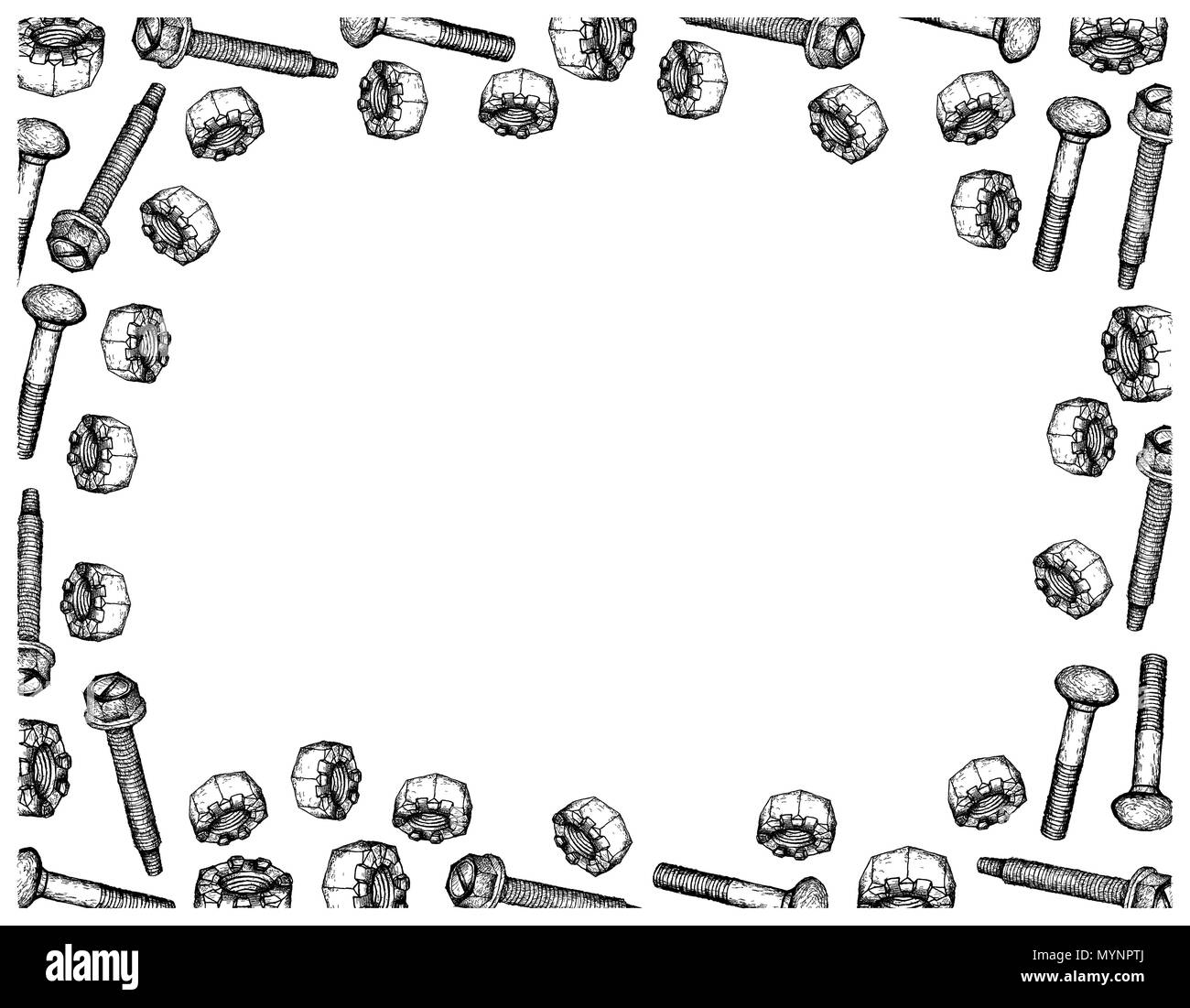 Industrial machine drawing ring Black and White Stock Photos & Images ...