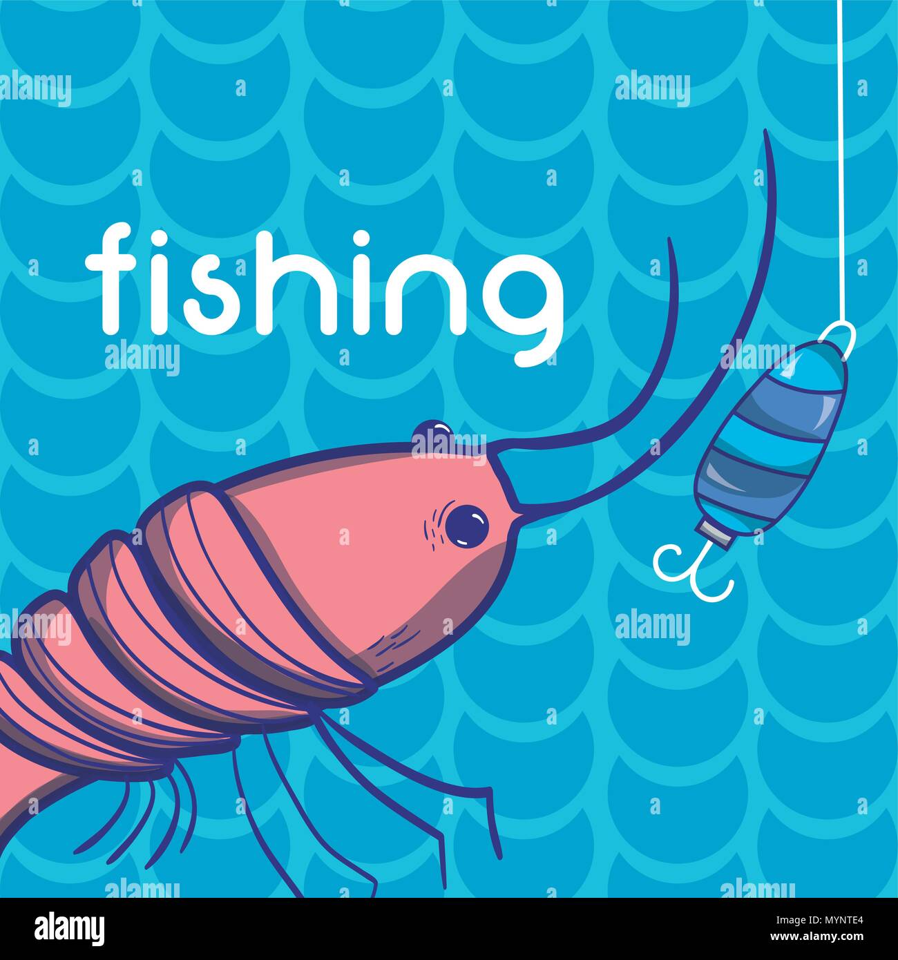 Fish and hook Stock Vector Image & Art - Alamy