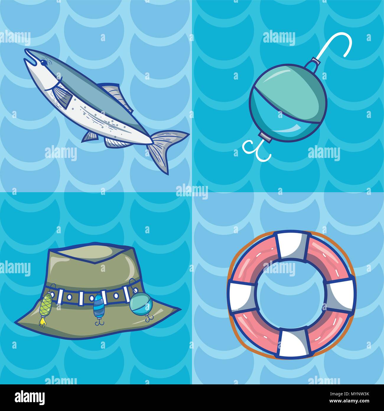 Float_fishing Stock Vector Images - Alamy