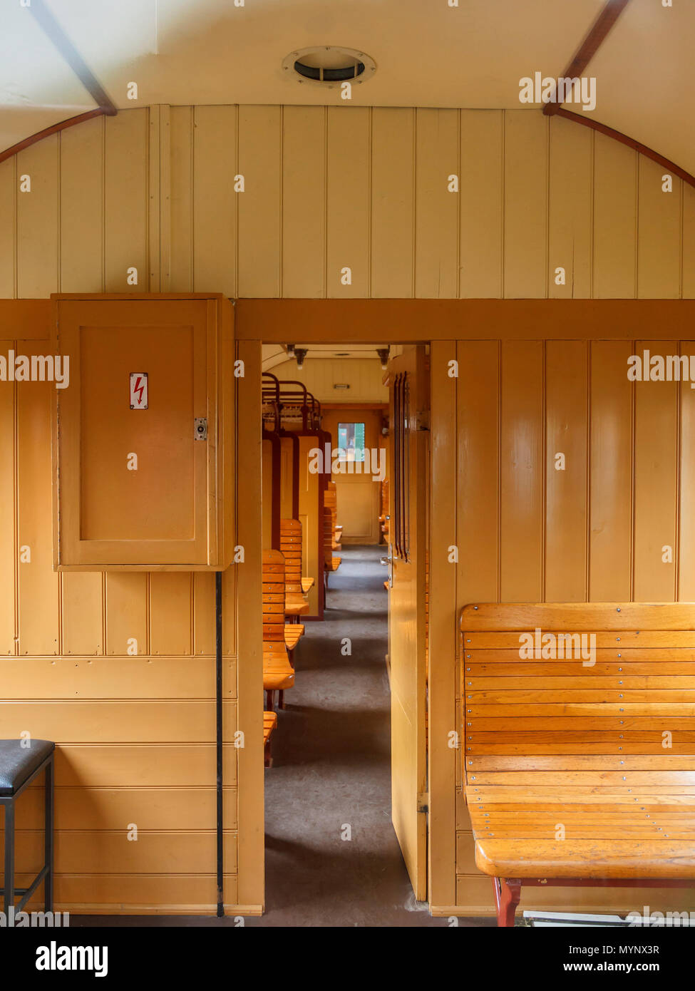 Historical passenger train car interior hi-res stock photography and ...