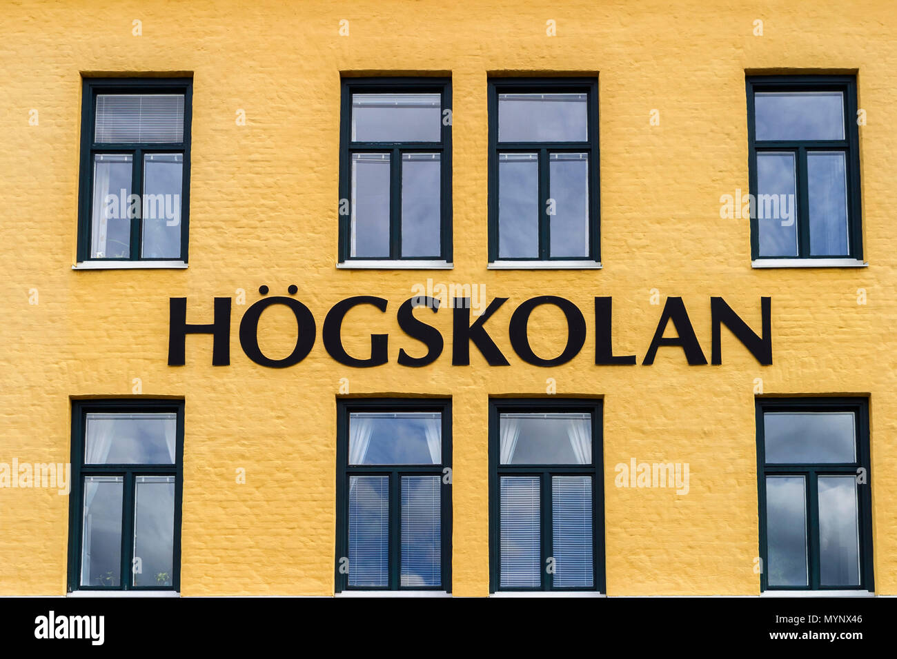 Swedish University College sign on a wall Stock Photo - Alamy
