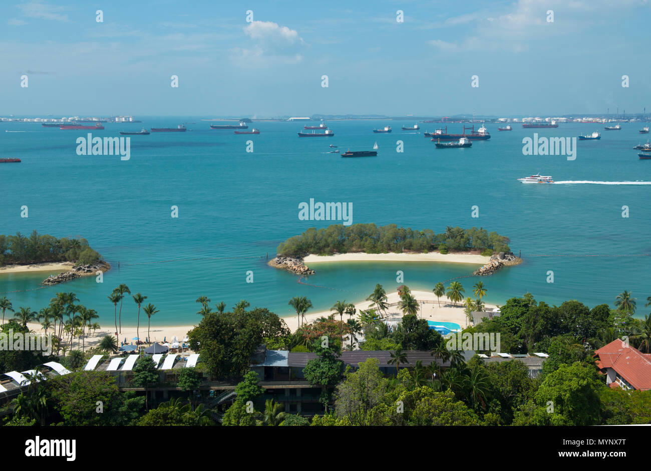 Sentosa island view hi-res stock photography and images - Alamy