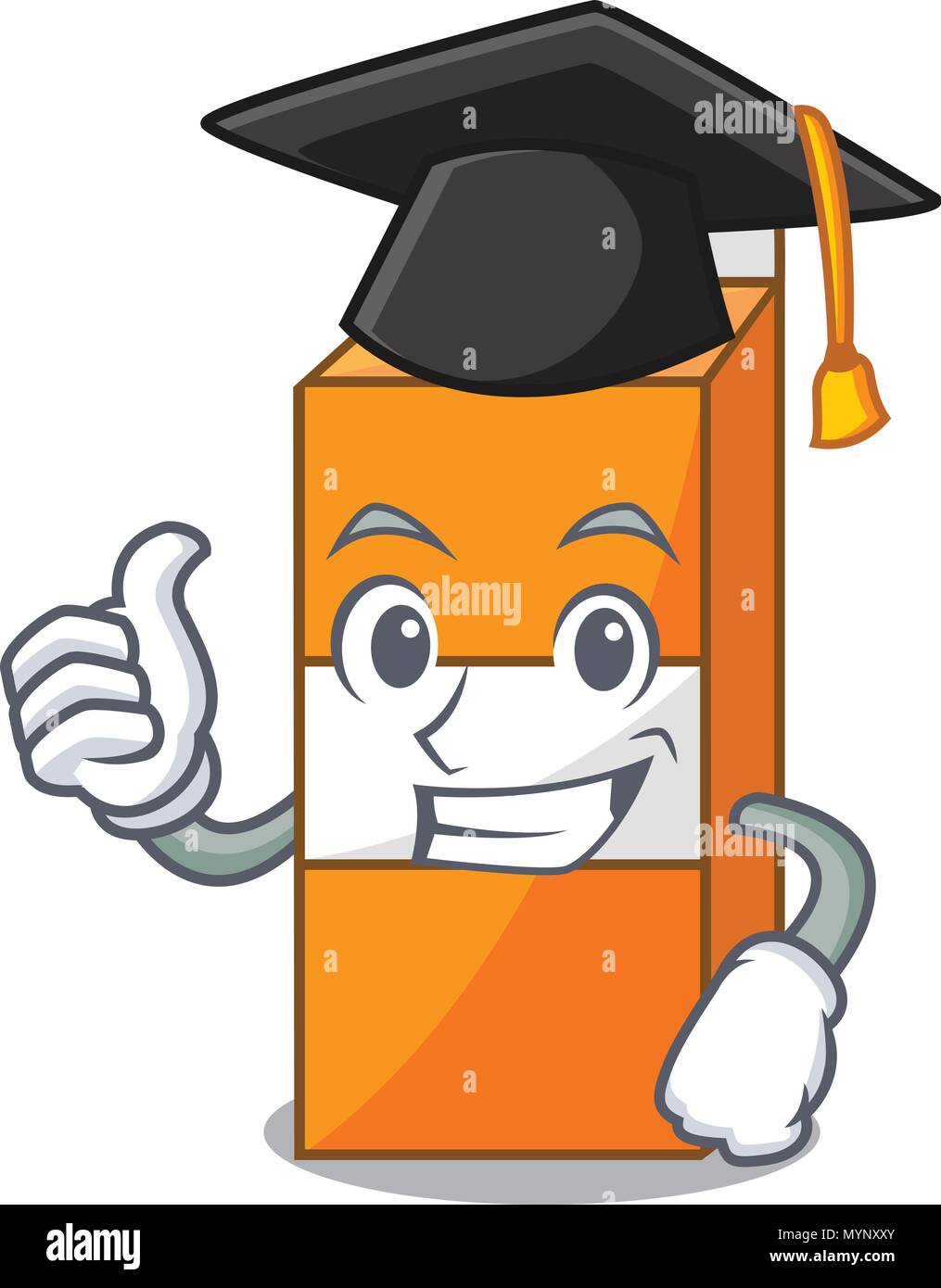 Graduation package juice character cartoon Stock Vector Image & Art - Alamy