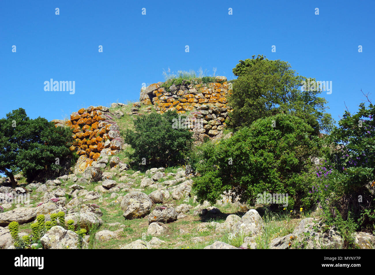 Macomer, Sardinia, Italy. Tamuli archeological area Stock Photo - Alamy