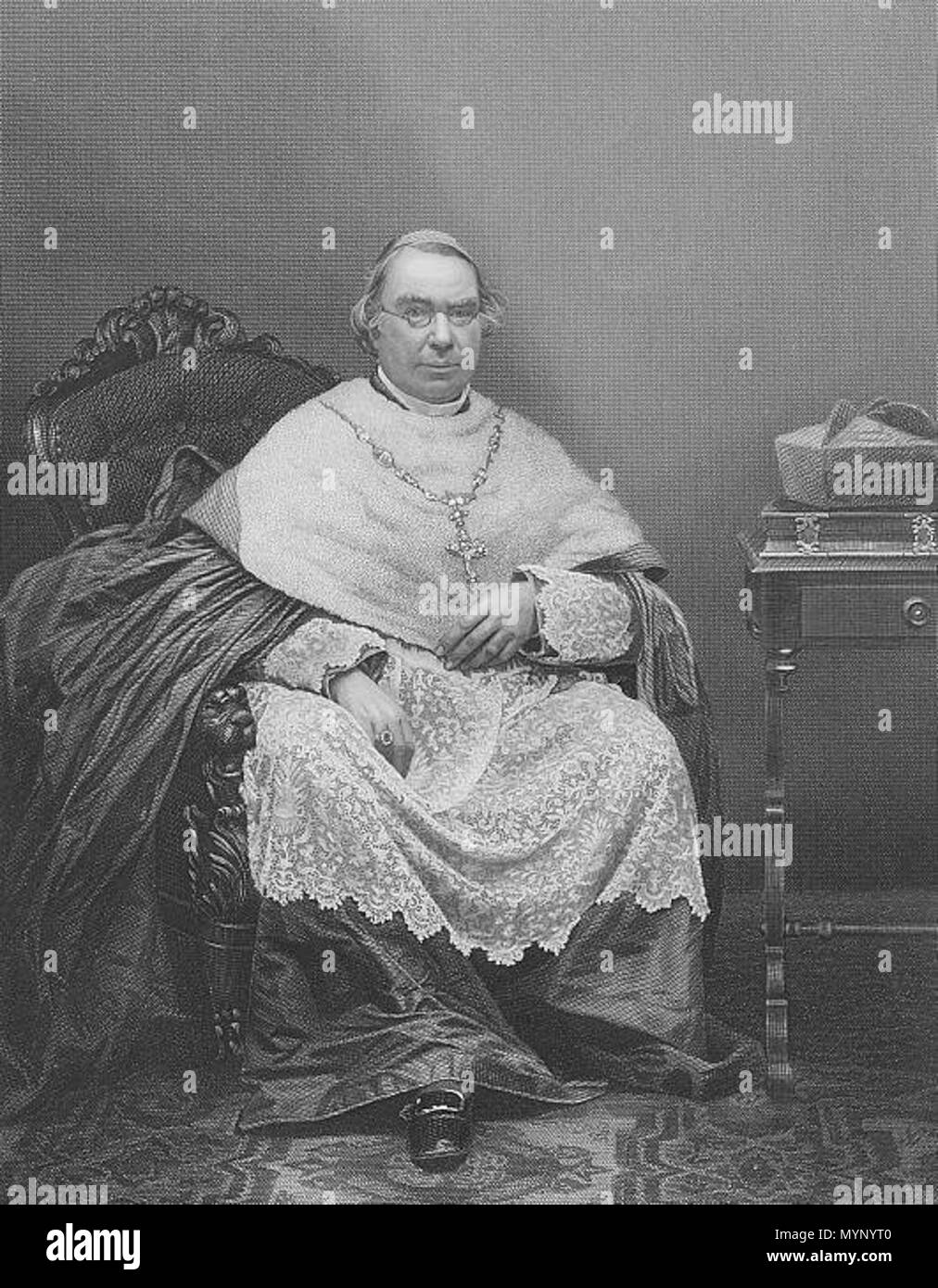 . English: Nicholas Cardinal Wiseman, portrait . before 1865. Unknown ...