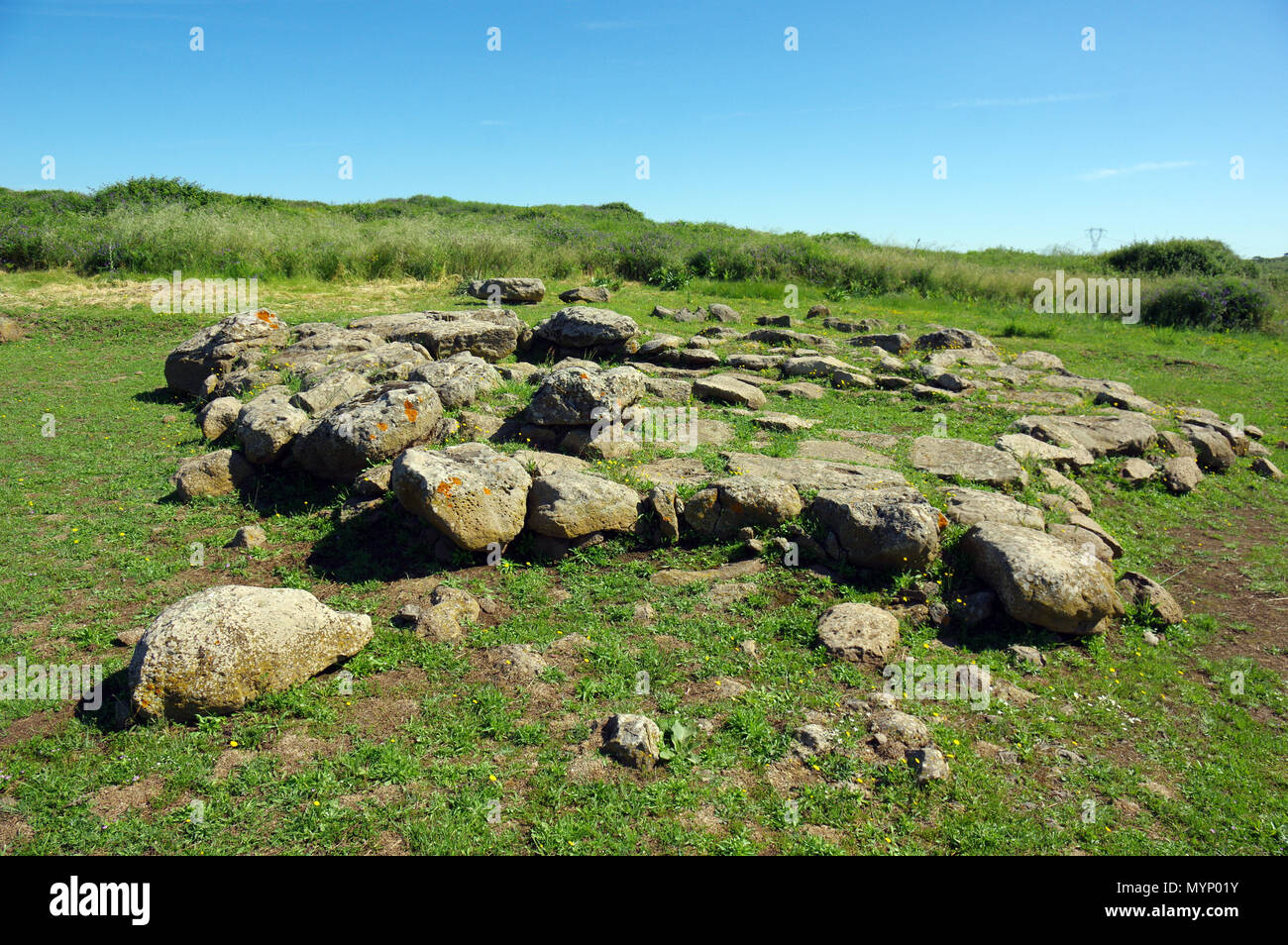 Macomer, Sardinia, Italy. Tamuli archeological area Stock Photo - Alamy