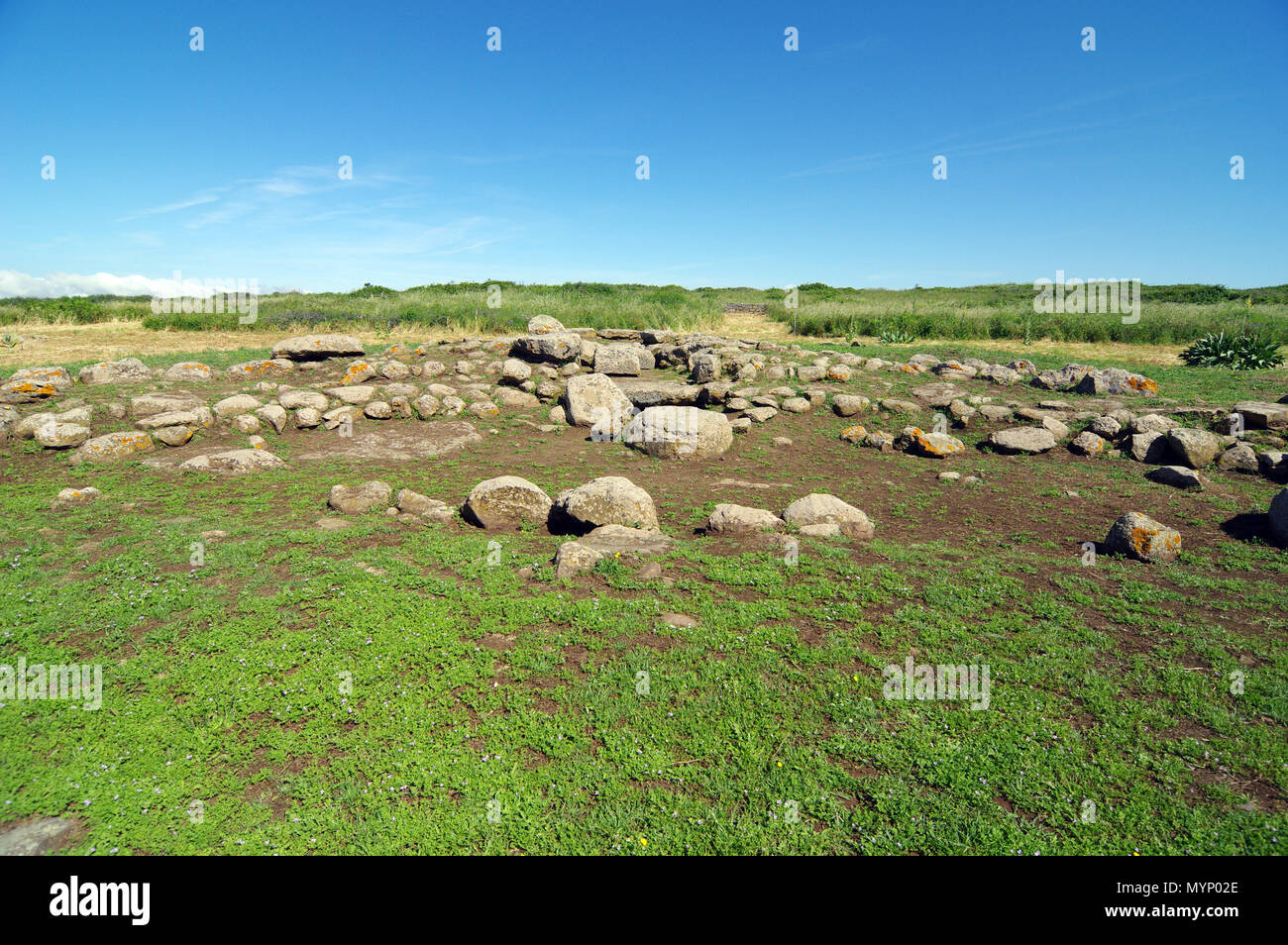 Macomer, Sardinia, Italy. Tamuli archeological area Stock Photo - Alamy
