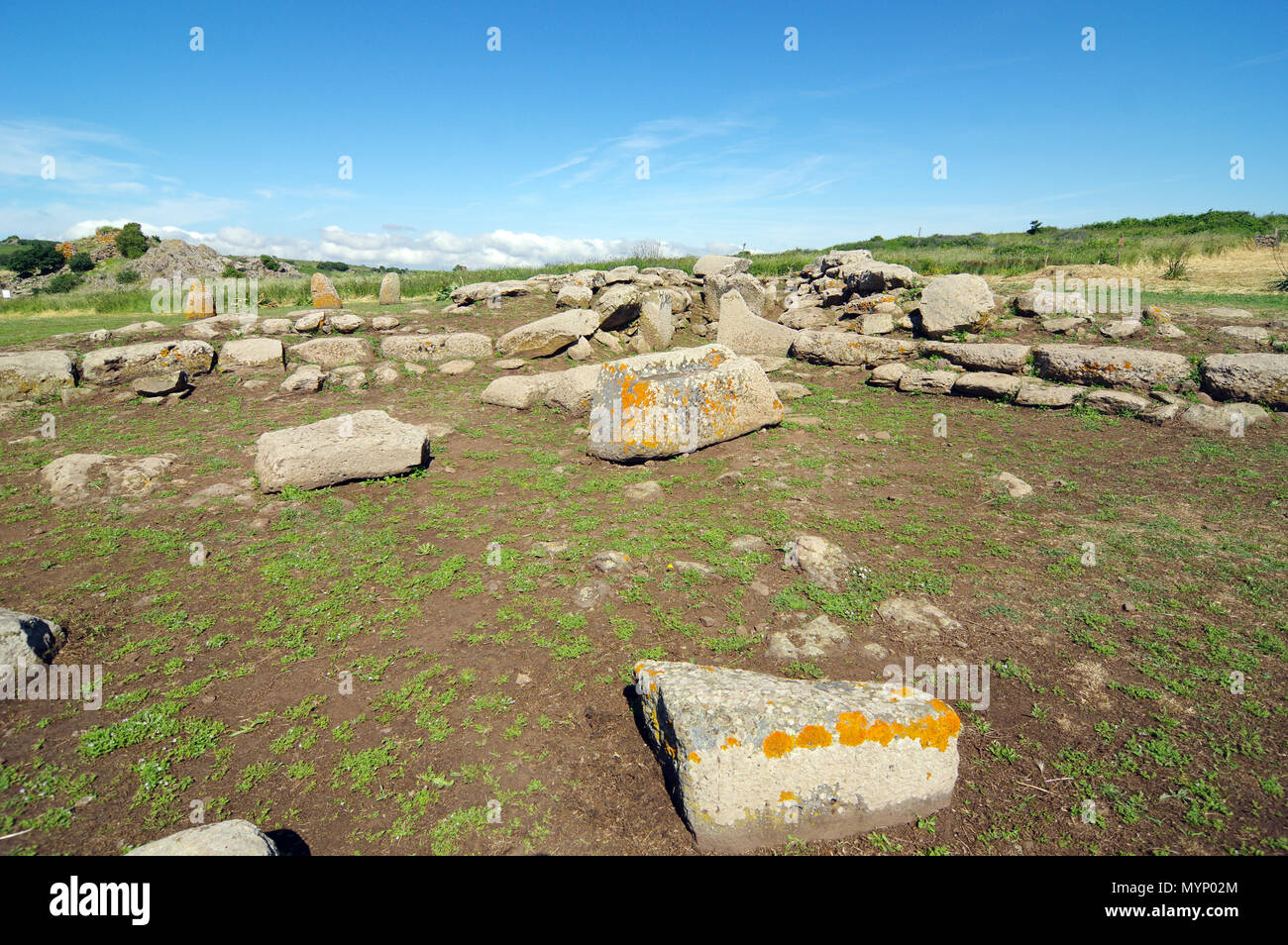 Macomer, Sardinia, Italy. Tamuli archeological area Stock Photo - Alamy
