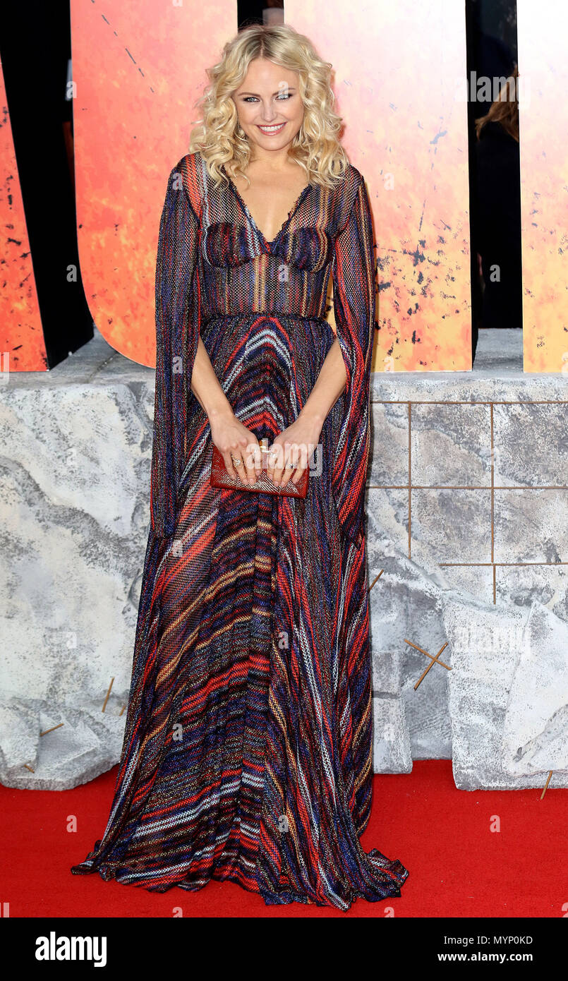 April 11, 2018 - Malin Akerman attending Rampage European Premiere at ...